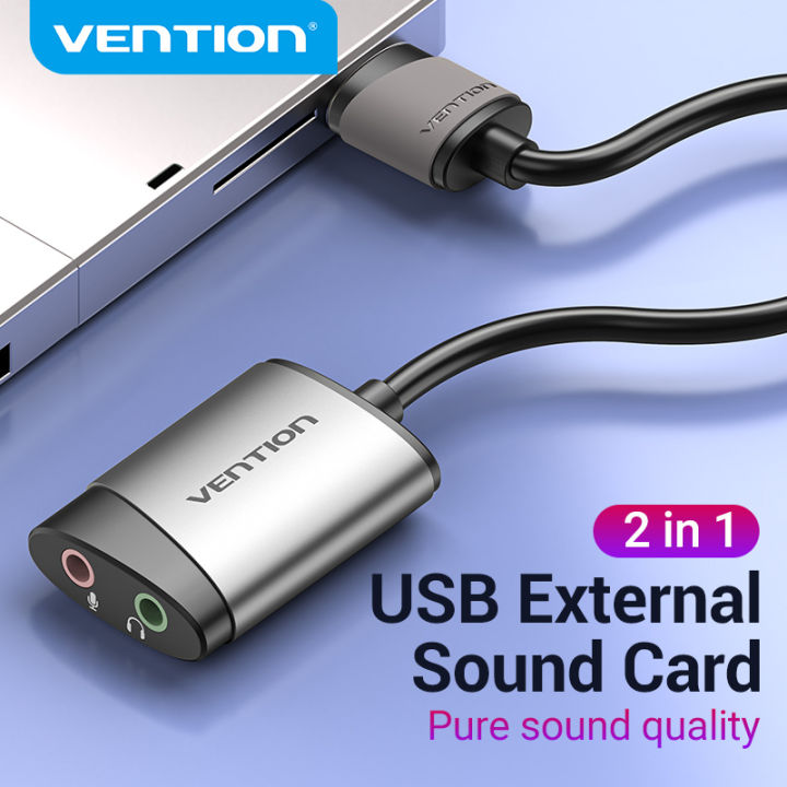 Vention Sound Card USB To Jack 3.5mm Adapter USB audio interface ...