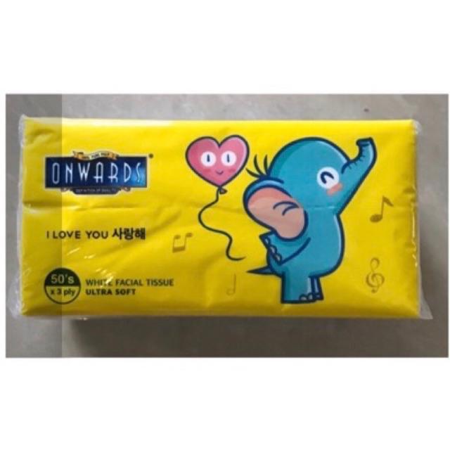 ONWARDS White Facial Tissue Ultra Soft 3plys 50's Single Pack | Lazada