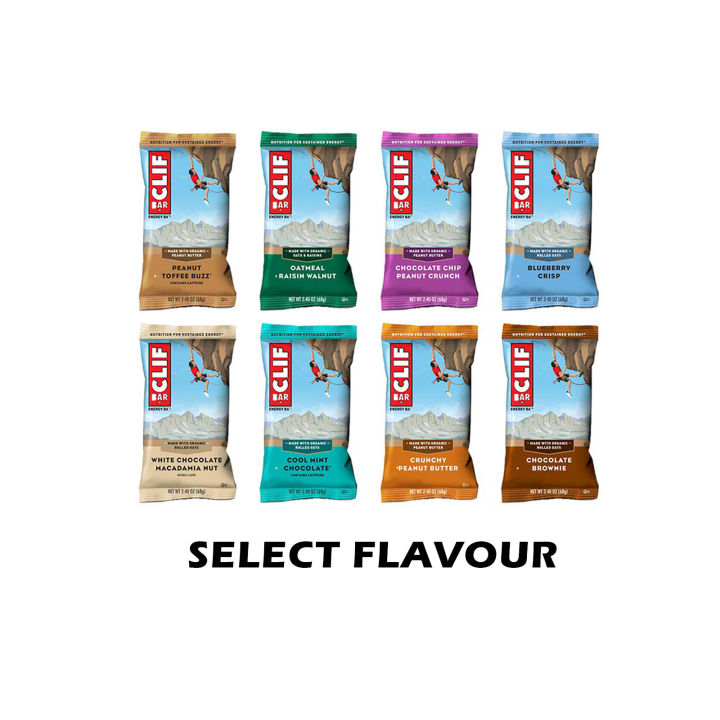CLIF Bar Energy Bar 6 Pack (Select Flavour and Type Assorted Flavour ...