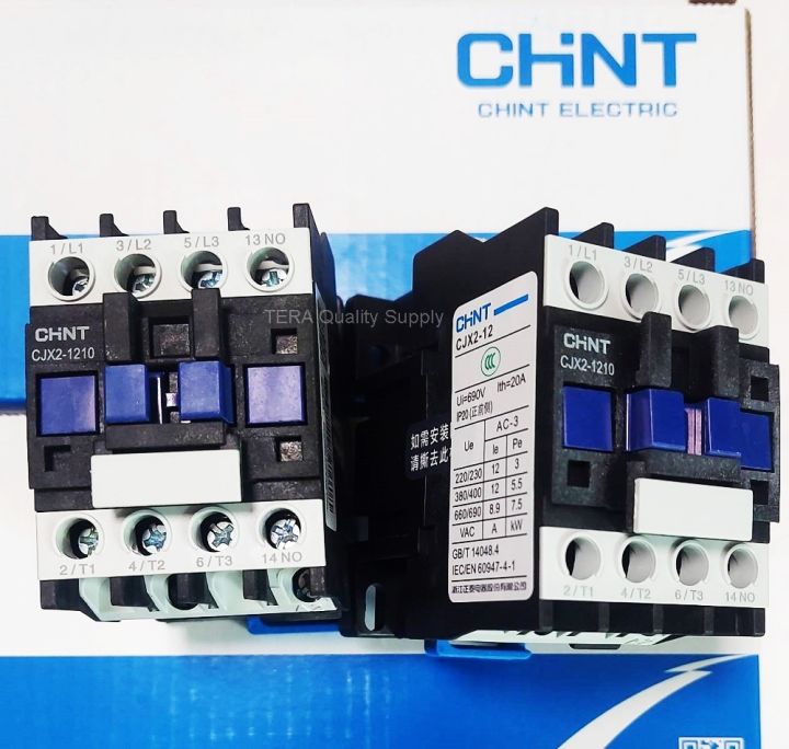 แมกเนติก คอนแทคเตอร์ CHNT CJX2 1210 1810 2510 AC Magnetic Contactor Relay | Lazada.co.th