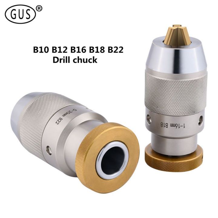 B10 B12 B16 B18 B22 drill chuck milling Keyless drilling chuck Arbor Self Tighten Automatic ...