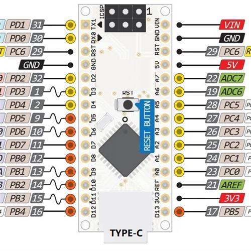 Arduino nano V3 Atmega328P MCU core board welding development board improved module. | Lazada PH