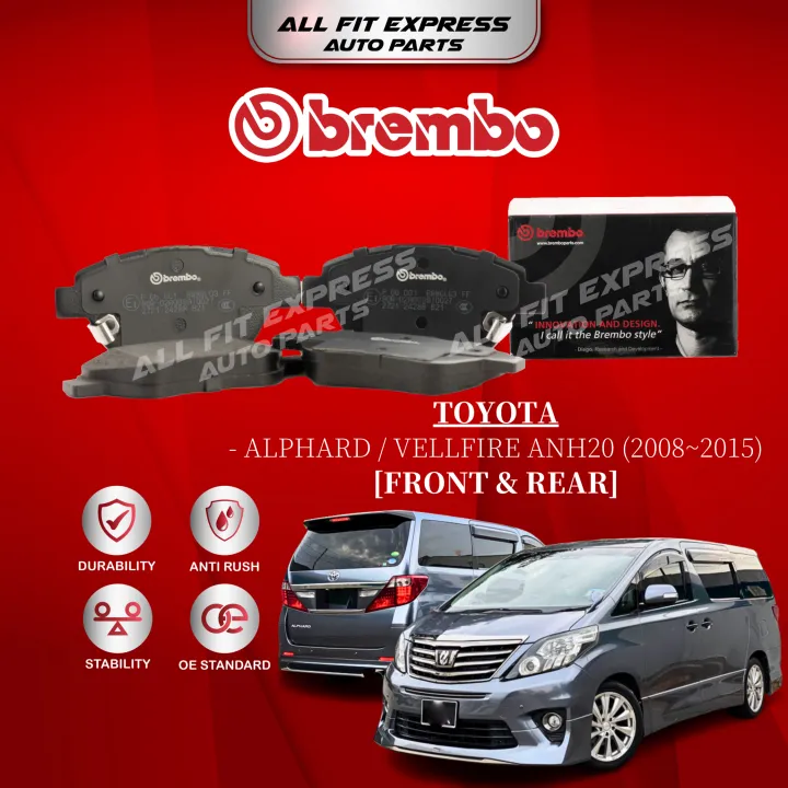 TOYOTA ALPHARD / VELLFIRE ANH20 (2008~2015) FRONT (DEPAN) & REAR ...