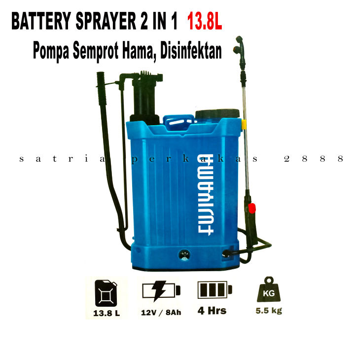 Elektrik Sprayer 13.8 liter Otomatis 2 in 1 Bahan tebal Semprotan hama ...