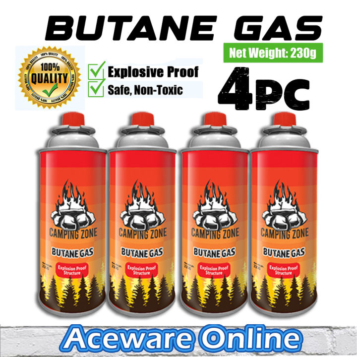 4PCS BUTANE GAS CARTRIDGE PORTABLE BUTANE GAS STOVE OUTDOOR CAMPING ...