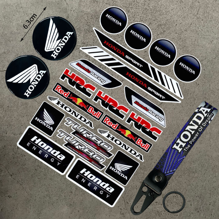Honda Reflective Off-road Motorcycle Sticker HRC Decal Is Suitable for ...