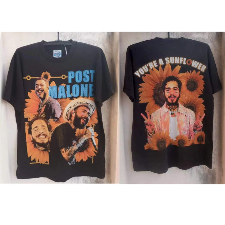 POST MALONE แฟชั่นฤดูร้อนผ้าฝ้ายแขนสั้นเสื้อยืด | Lazada.co.th