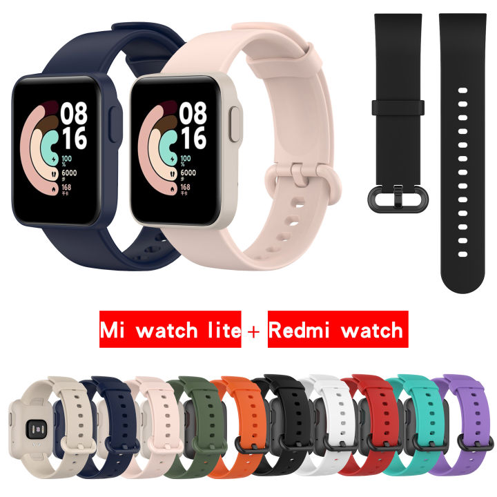 Silicone Strap For Xiaomi Mi Watch Lite Smart Watch/Xiaomi Redmi Watch 2 Lite/ Redmi Watch 2 ...