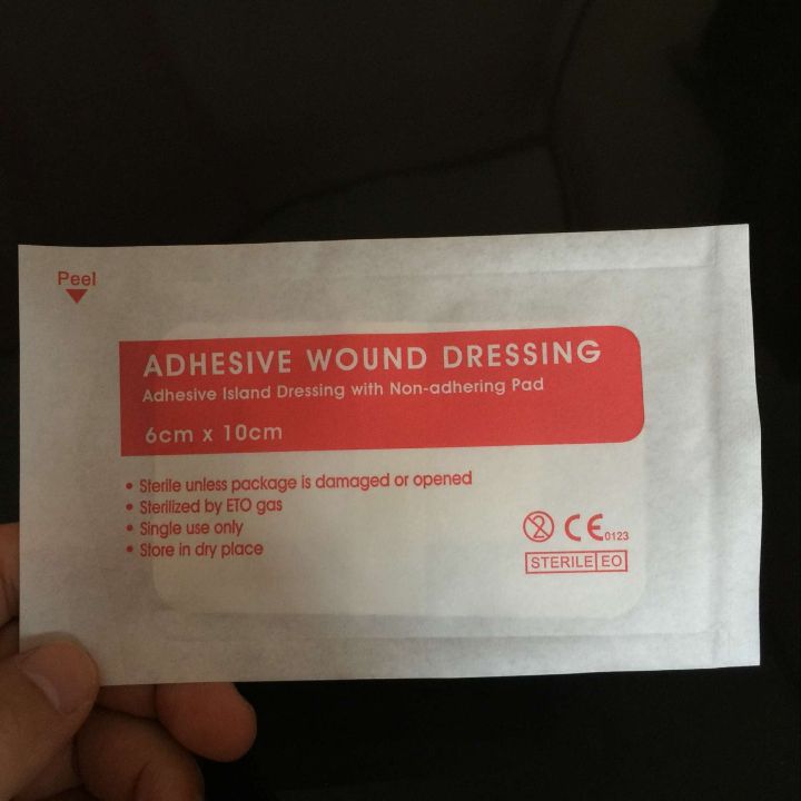 20pcs Breathable Self-Adhesive Wound Dressing Band 6*7 6*10cm Large Aid ...