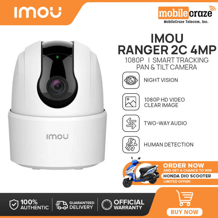 IMOU Ranger 2C 4MP IP Camera 360 Camera Human Detection Night Vision ...