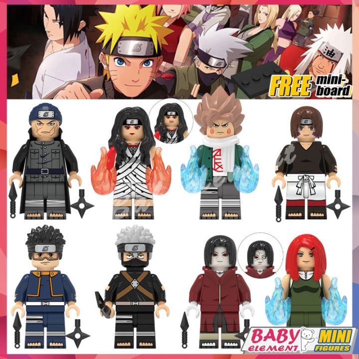 8 Types Minifigures Naruto Autumn Road Dinji Nohara Lin Kakashi Kids ...