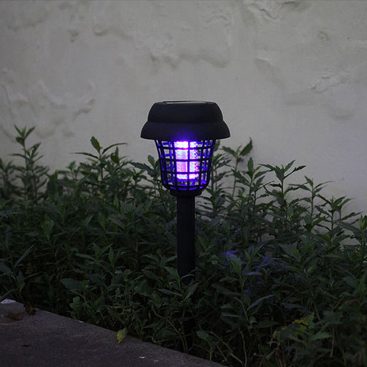 Outdoor Solar Powered Insect Killer Lamp Practical Pest Flies Zapper ...