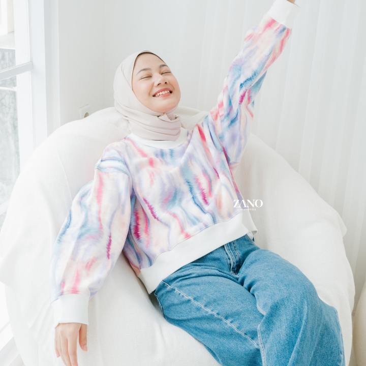 ZANO BASICS Sweater Crop Ocean | Lazada Indonesia