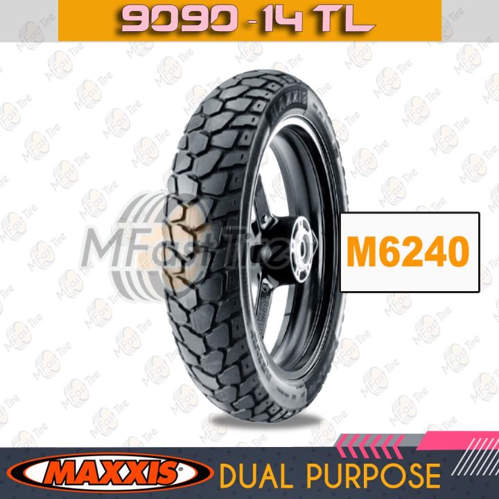 Maxxis M6240 Ban Dual Purpose 90/90-14 Tubeless | Lazada Indonesia