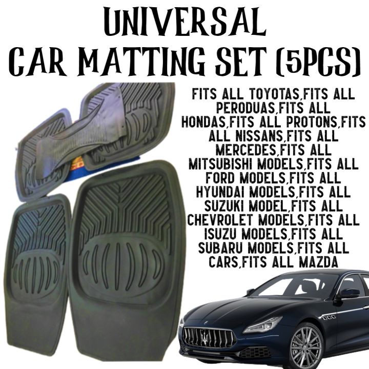 5pcs Full Set Carpet Matting (Deep Dish) For Toyota Revo | car Floor ...