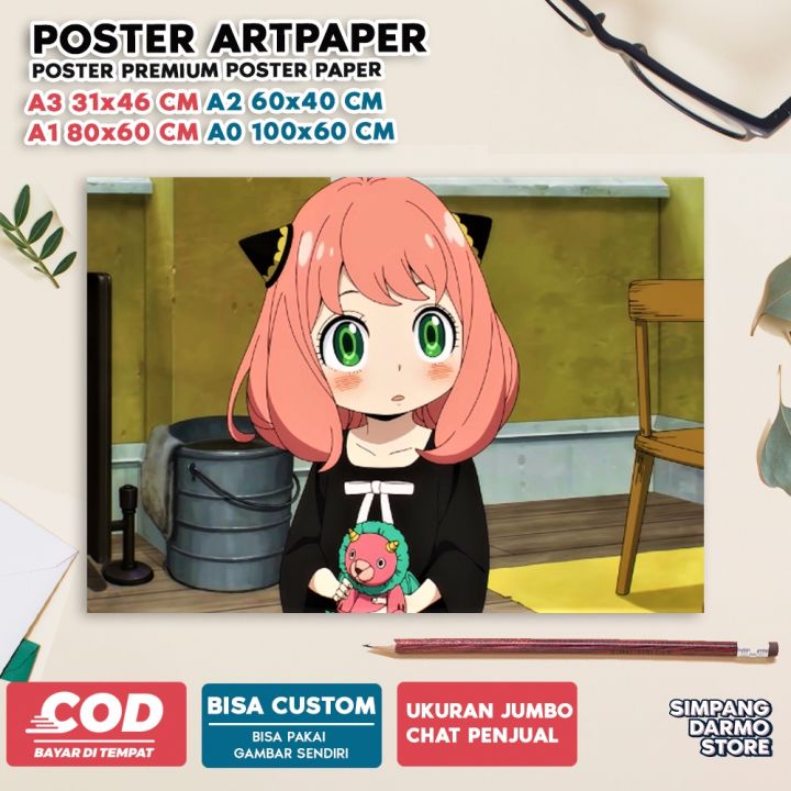 Poster Spy X Family Anya Twilight Loid Forger Yor Ibu Anya Bond Anjing ...