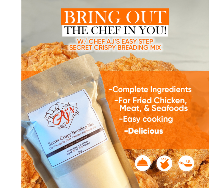 Chef AJ's Crispy All-in-one Breading Mix (Pork,Chicken,Seafoods ...