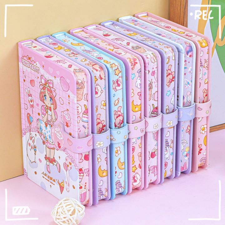 64K Gold Plated Color Page Handbook Student Diary Notebook Cartoon Cute ...