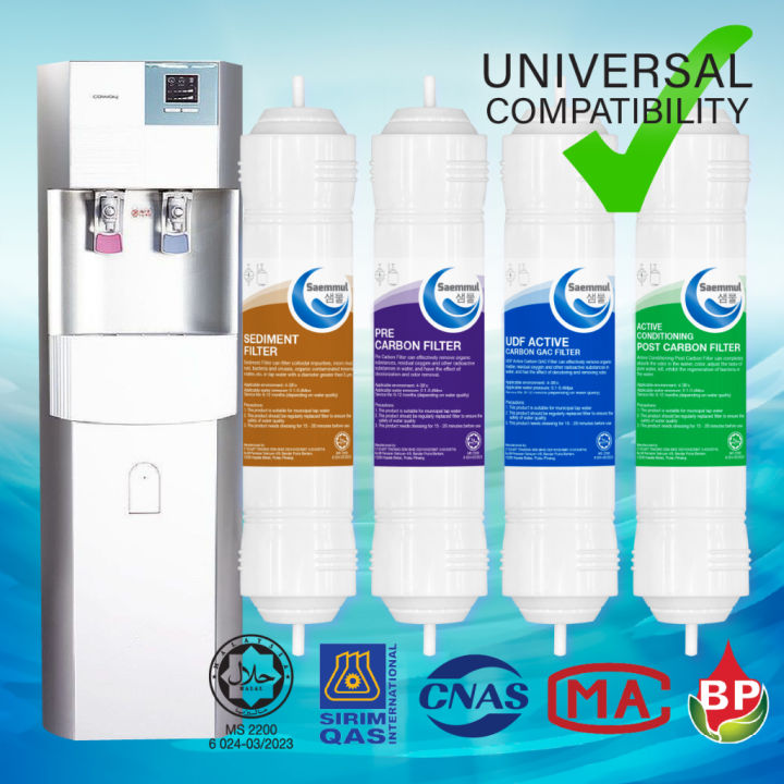 SAEMMUL 11”I MINERAL WATER FILTER SET 4 STAGE HALAL COMPATIBLE FOR ...