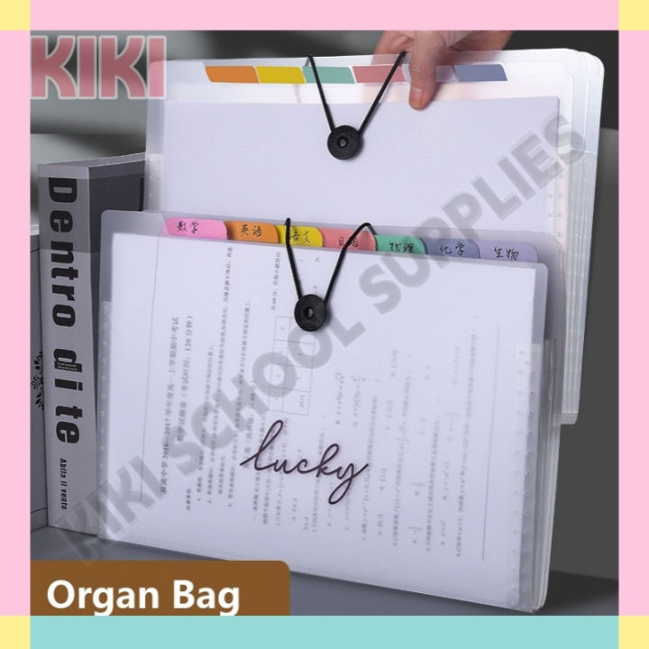 KK 5/8/12 Pockets Organ Bag Folder Transparent Interstitial A4 Folder ...