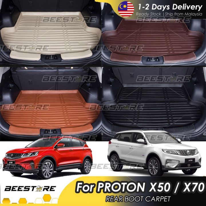 Proton X50 /X70 Rear Car Boot Tray Cargo Compartment Carpet Leather ...