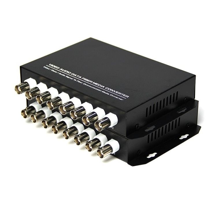 1 Pair Fiber Transceiver 8 Channels Pure Video Single Mode Single Fiber ...