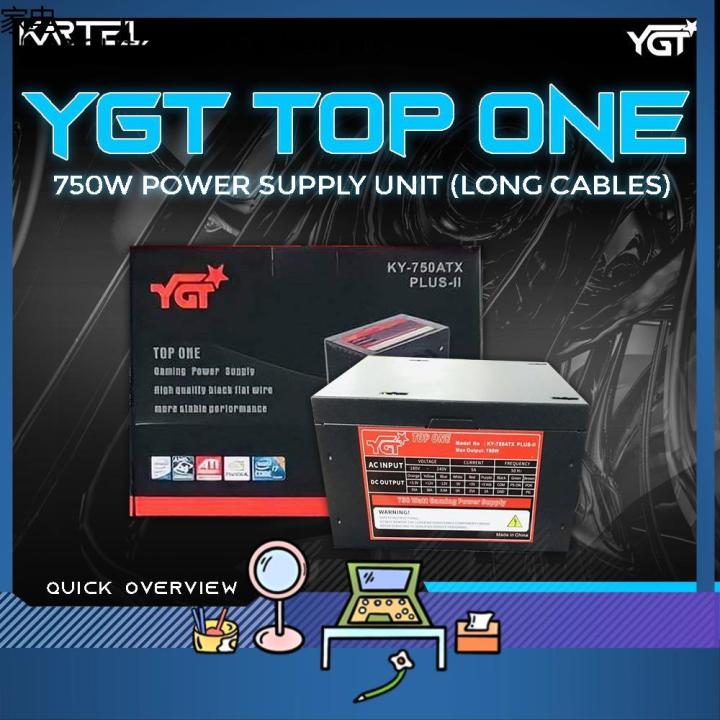 fiber NEW VERSION YGT TOP ONE 750W KEYTECH 750W ATX 4PIN Long Cable ATX ...