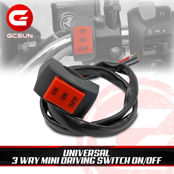 UNIVERSAL 3WAY MINI DRIVING LIGHT SWITCH ON/OFF-GCSUN | Lazada PH