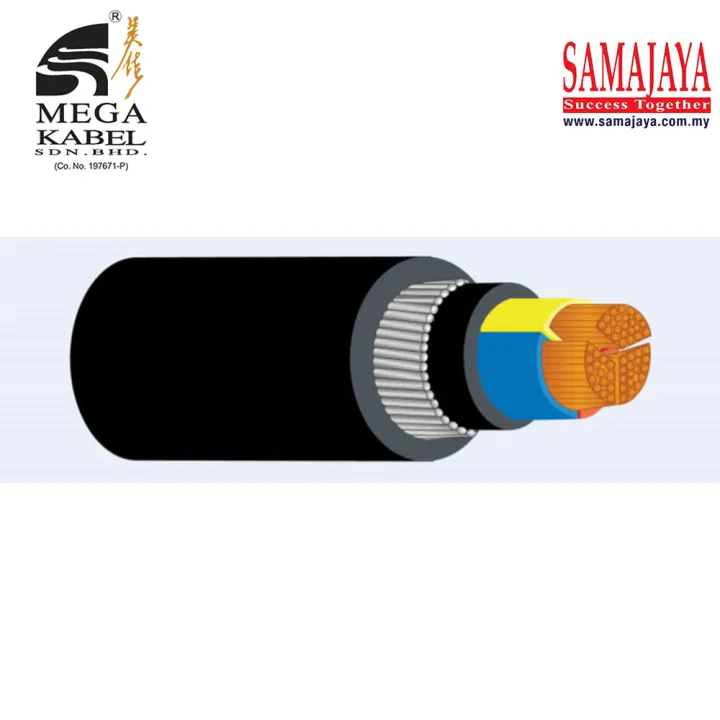 Mega Kabel 3 Core x 1.5mm To 6mm Pvc / Swa / Pvc Armoured Cable Copper ...
