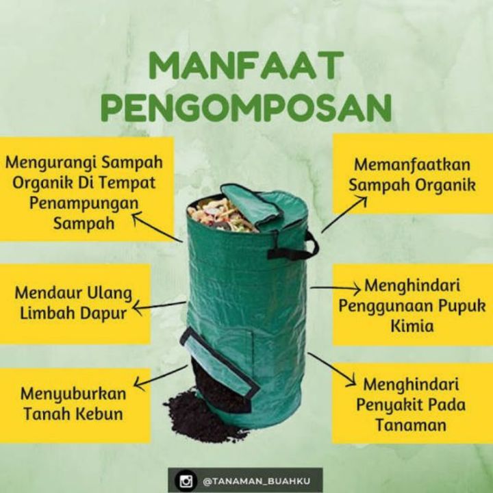 compost bag 80liter composter bag 80l easy Grow | Lazada Indonesia