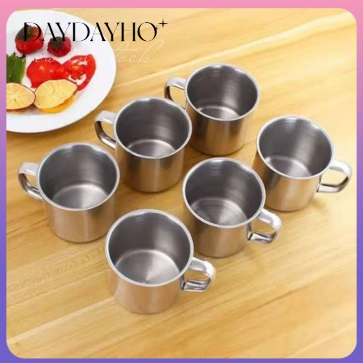 Cangkir Mug Mini Stainless 6cm /Gelas Stainless | Lazada Indonesia