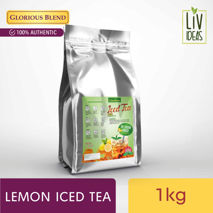 Glorious Blend Lemon Iced Tea 1kg (Sweetened with Stevia) | Lazada PH