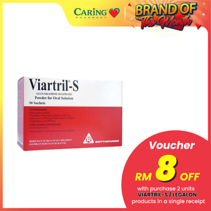 VIARTRIL-S POWDER (1500MG × 30 SACHETS)-Relieve joint pain- | Lazada ...