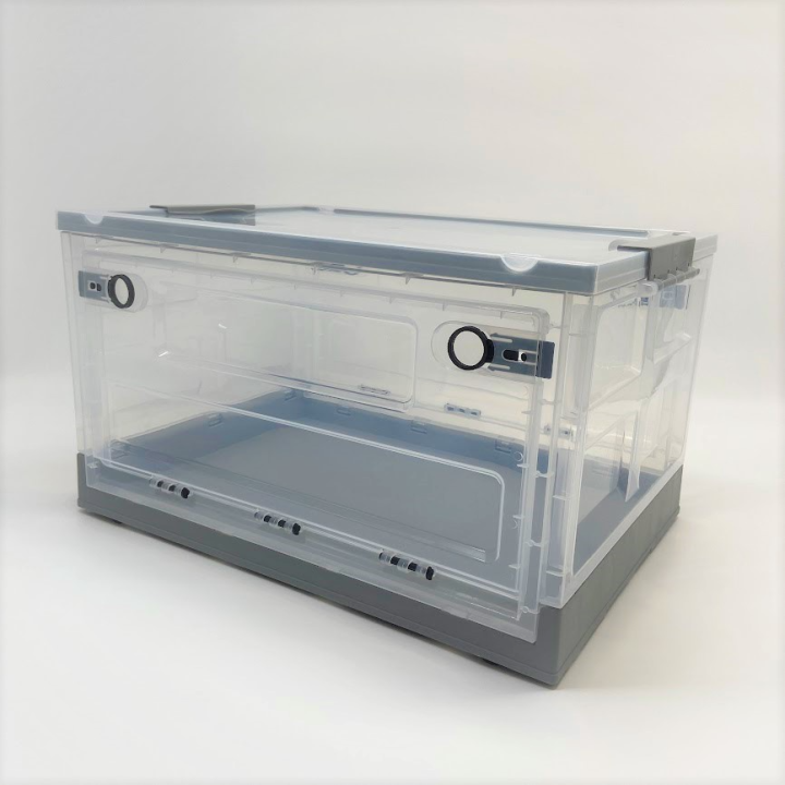 3-Side Opening Storage Box/Multifunction Oversized Transparent Foldable ...