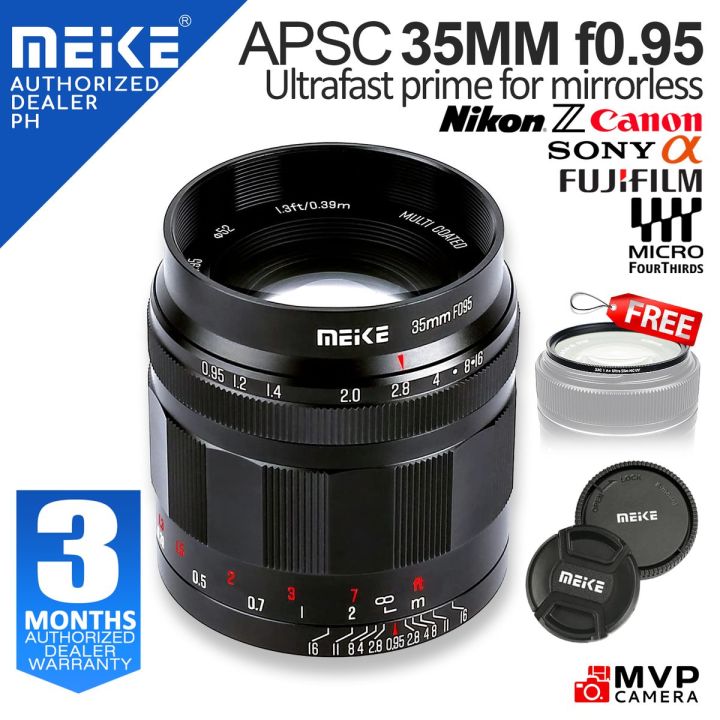 [AUTHORIZED PH] MEIKE 35mm f0.95 Large Aperture Manual Focus Potrait ...