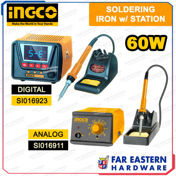 INGCO Soldering Iron w/ Station 60W Digital | Analog INHT | Lazada PH