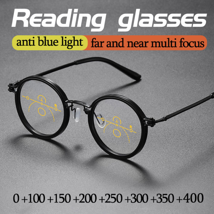 Unisex Far And Near Dual Use Smart Zoom Hyperopia Glasses Progressive ...