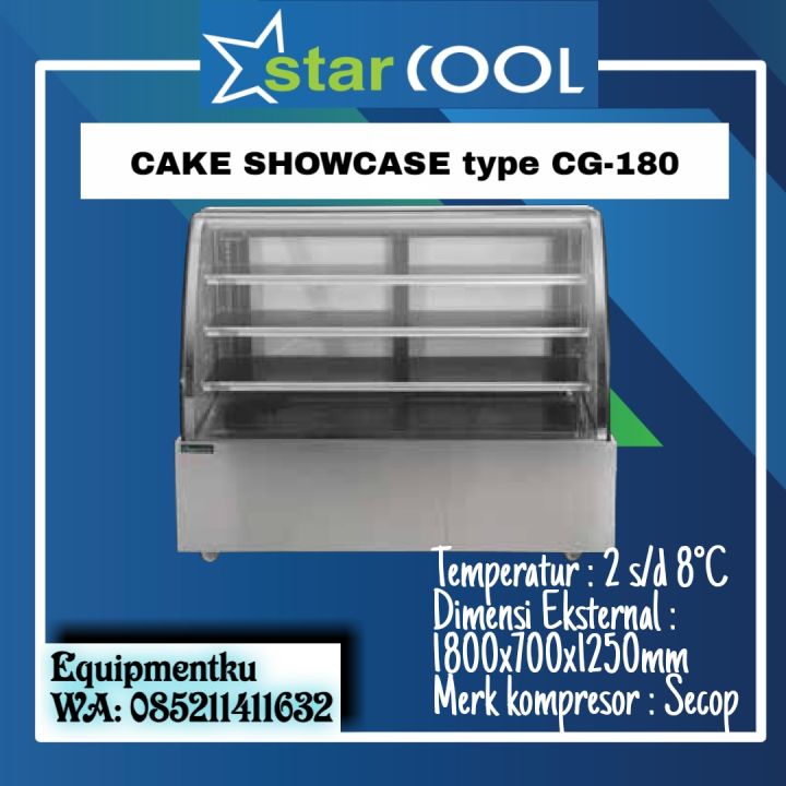 Starcool Cake Showcase CG-180 | Lazada Indonesia