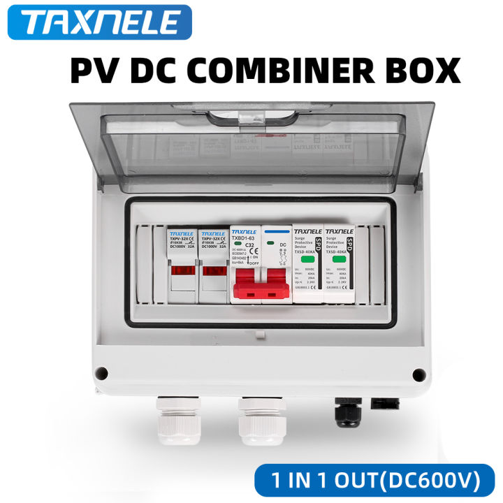 Solar photovoltaic PV DC Combiner Box Surge Lightning Protection 1 ...