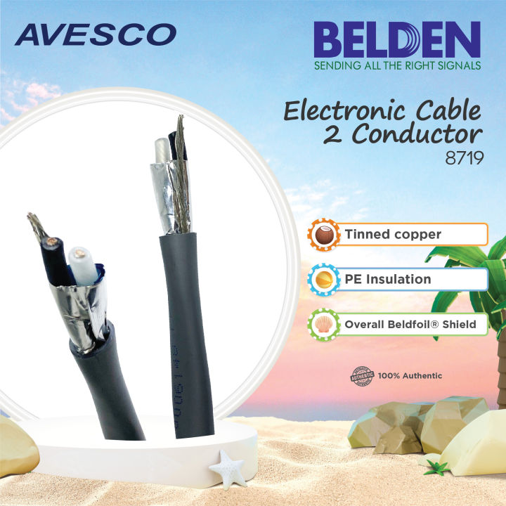 Belden Electronic Cables | 2 Conductor 16AWG (19x29) Tinned Copper, PE ...