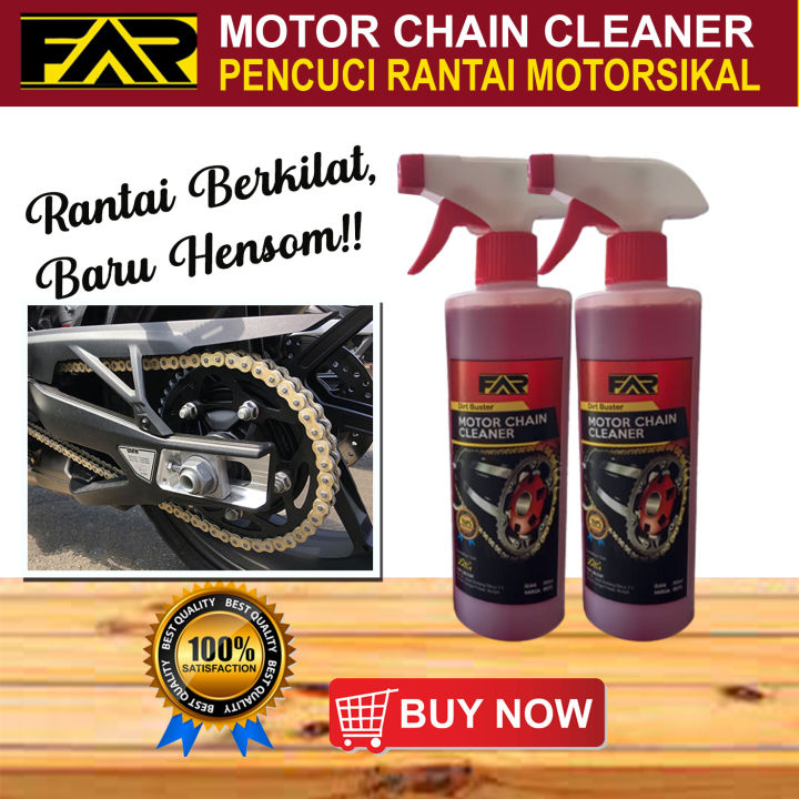 FAR spray MOTOR CHAIN CLEANER Pencuci Rantai Motorsikal chain cleaner ...