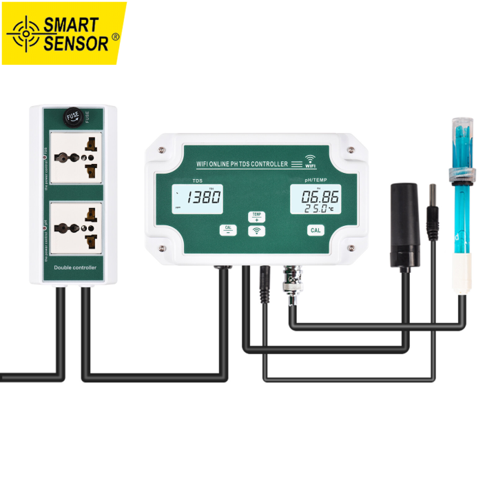 Smart Sensor WiFi ออนไลน์ PH TDS Controller Professional 3-In-1 Ph/tds ...