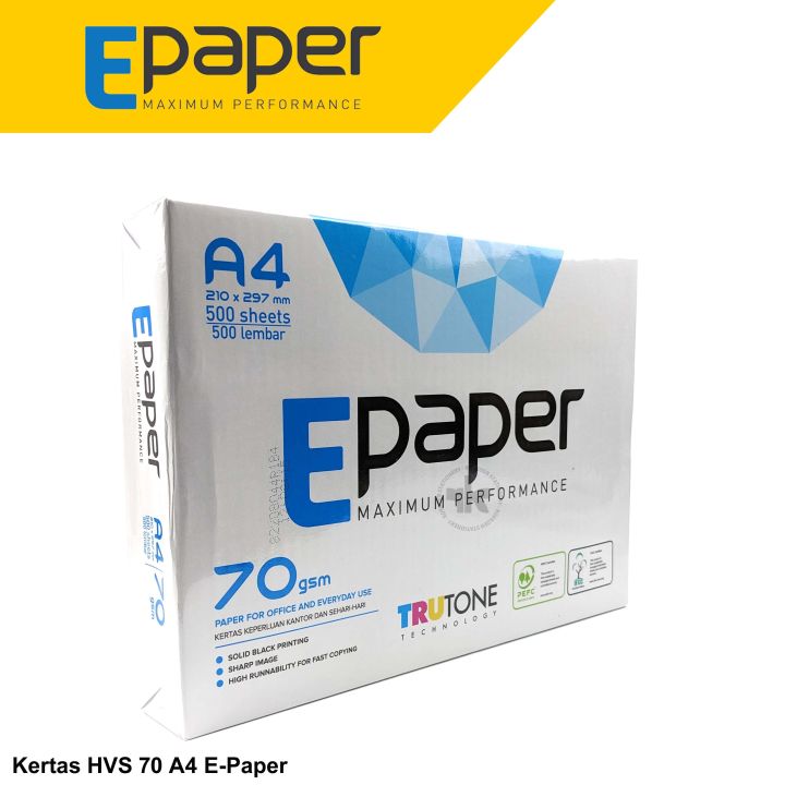 E-Paper Kertas Fotocopy HVS A4 70gsm (500 lembar) | Lazada Indonesia