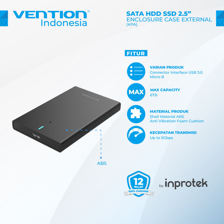 Vention SATA HDD SSD 2.5" Enclosure Case External | Lazada Indonesia