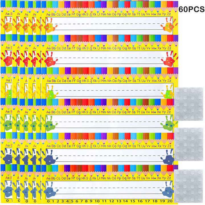 60pcs Classroom Student Kindergarten Glue Points For Desk Kids Alphabet ...