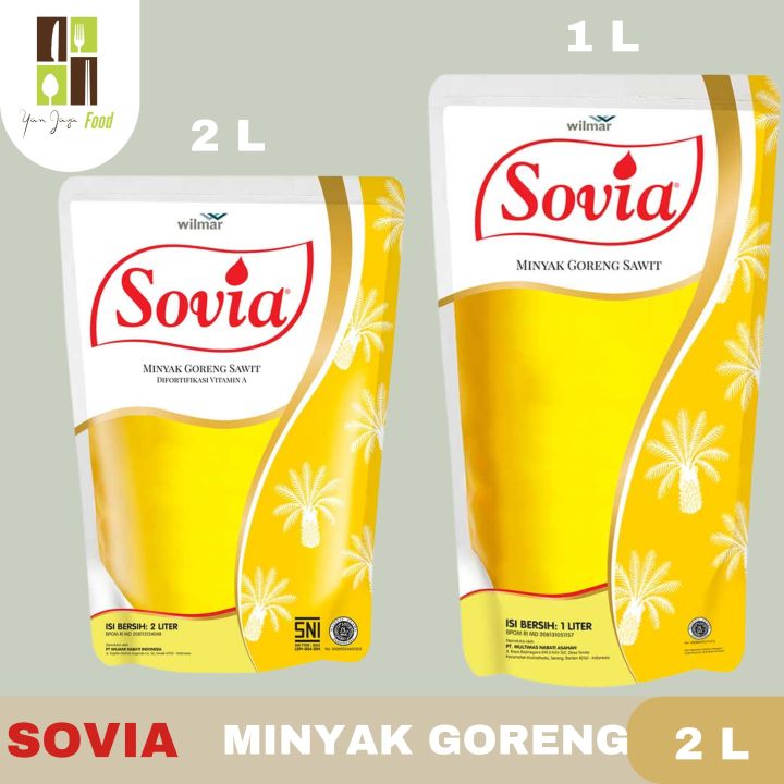 Sovia MInyak Goreng Sawit Kemasan Pouch 1 Liter / 2 Liter | Lazada Indonesia