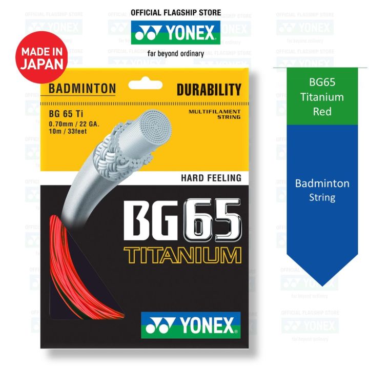 Yonex BG65 Titanium Badminton String | Lazada