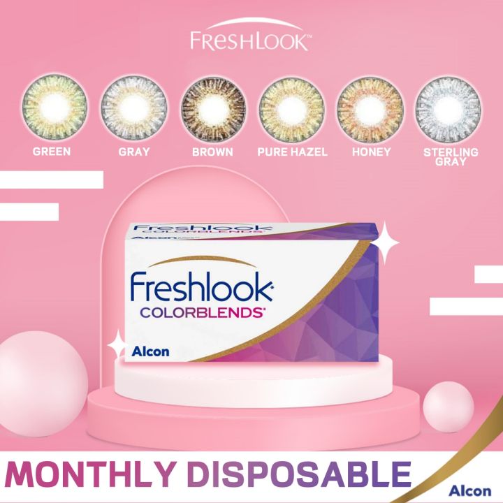 ALCON FRESHLOOK COLORBLENDS Cosmetic Monthly Contact Lenses | Lazada