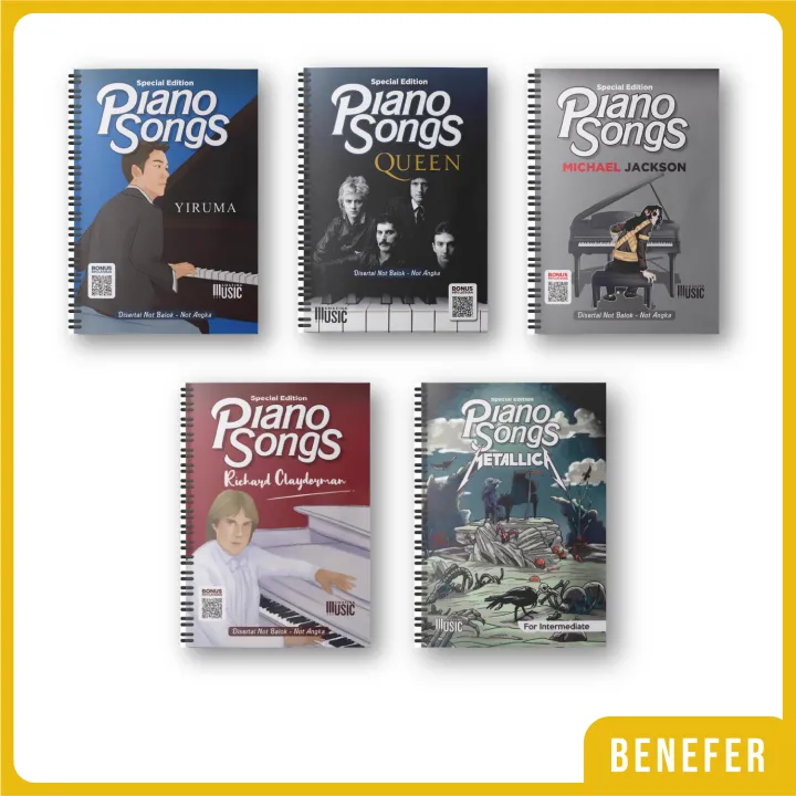Buku Piano Songs Special Edition Disertai Not Balok Not Angka | Lazada ...