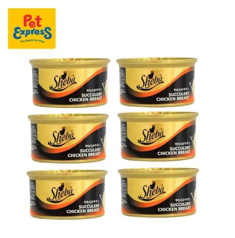 Sheba Succulent Chicken Breast Can 85g (6 cans) | Lazada PH